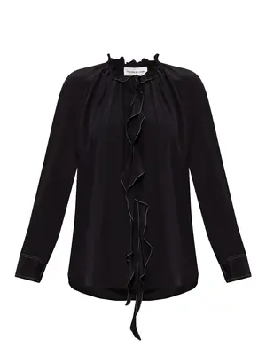 Victoria Beckham Ruffle-detailing Blouse - Black
