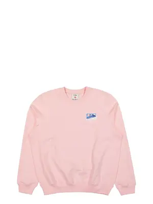 Casablanca Greek Temple-appliqué Sweatshirt - Pink