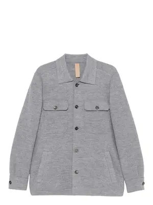 Eleventy Wool Shirt Jacket - Grey
