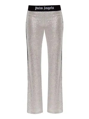 Palm Angels Sequin-embellished Trousers - Silver