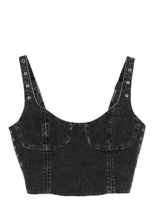 Ksubi Dauphine Crop Top - Black