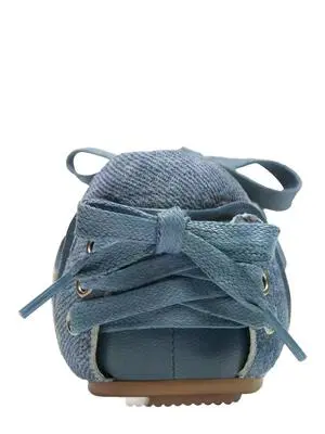 Acne Studios Acne Studios Lace-Up Leather Shoes With Bow Detailing Blue
