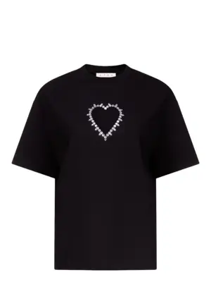 AREA AREA Crystal-embellished T-shirt