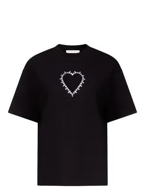 AREA AREA Crystal-embellished T-shirt