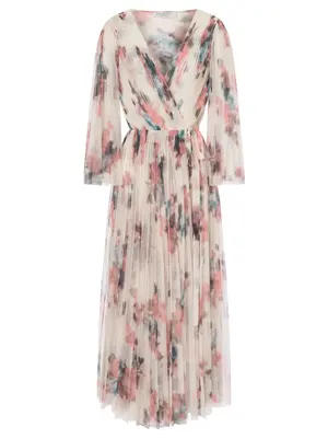 Philosophy Di Lorenzo Serafini Floral-print Maxi Dress - Neutrals