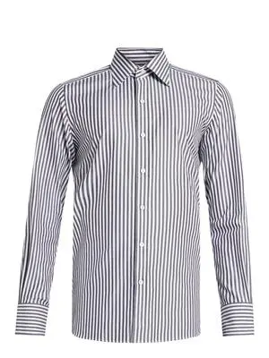 TOM FORD Striped Shirt - Black
