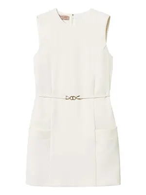 TWINSET Crepe Belted Top - White