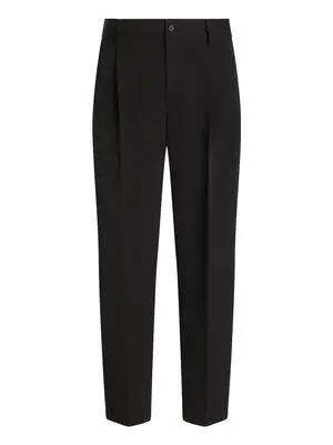 Dolce & Gabbana Pressed-crease Trousers - Black
