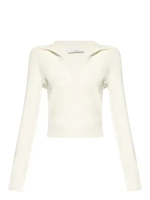 IRO PARIS Freya Polo Top - Neutrals