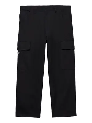 Prada Triangle-logo Trousers - Black