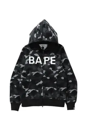 A BATHING APE Gradation Camo Full Zip Hoodie - Black