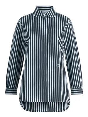 PATOU Striped Poplin Shirt - Blue