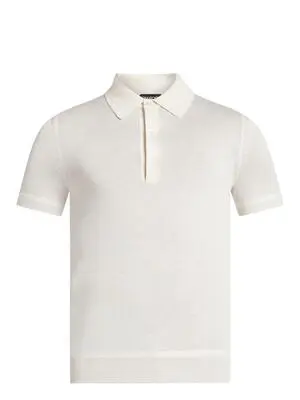 TOM FORD Short Sleeve Polo Shirt - Neutrals