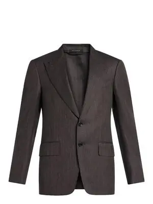 TOM FORD Single-breasted Blazer - Brown