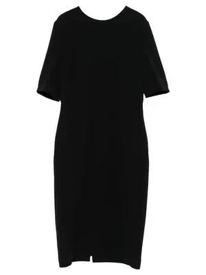 Giorgio Armani Silk Midi Dress - Black