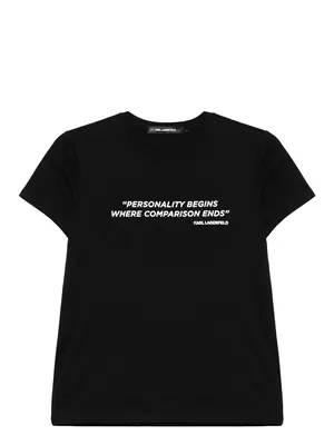 Karl Lagerfeld Quote T-shirt - Black