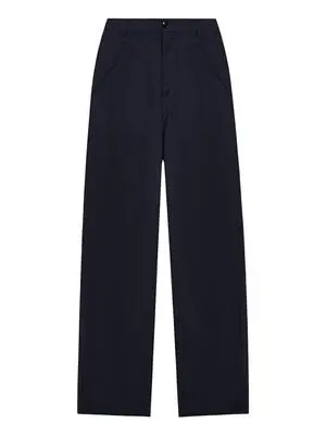 Marni Virgin Wool Straight-leg Trousers - Blue