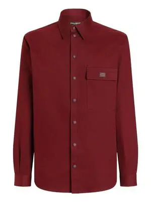 Dolce & Gabbana Logo-plaque Shirt - Red
