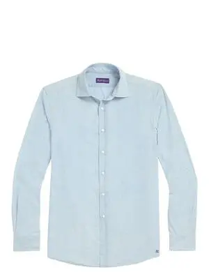 Ralph Lauren Purple Label Logo-embroidered Shirt - Blue