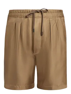 TOM FORD Silk Shorts - Brown