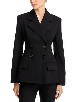 Co Double Breasted Blazer - Black