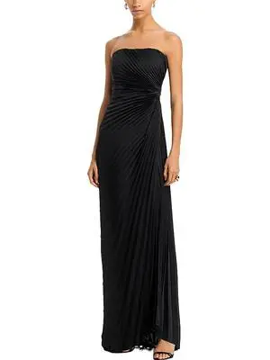 A.L.C. Layla Pleated Gown - Black