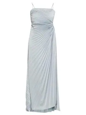 A.L.C. Layla Pleated Gown - Steel Blue
