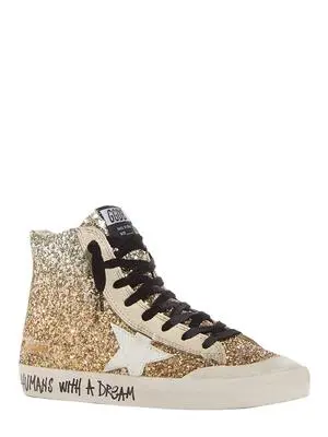 GOLDEN GOOSE Francy Penstar High-top Sneakers - Platinumiv