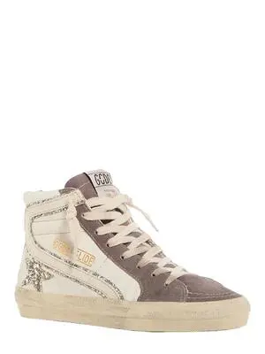 GOLDEN GOOSE Slide High-top Sneakers - Whitecinde