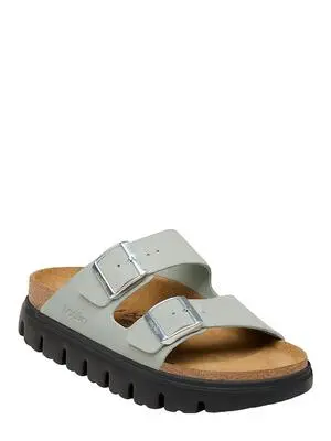 BIRKENSTOCK Arizona Chunky Buckled Slide Sandals - Pure Sage