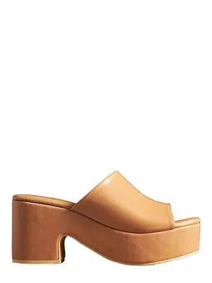 Matisse Platform Heeled Sandals - Honey