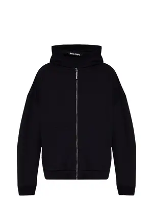 Palm Angels Cotton Hoodie - Black