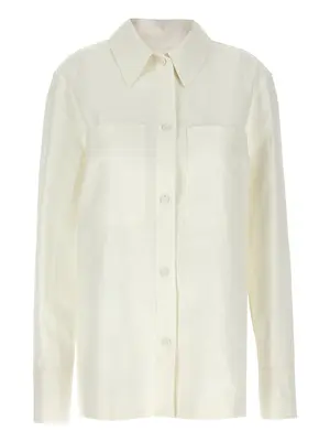 JIL SANDER Linen Shirt - Neutrals