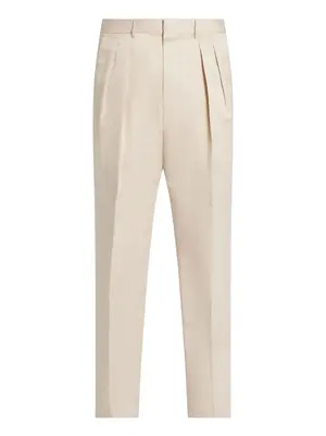 TOM FORD Pleated Trousers - Neutrals
