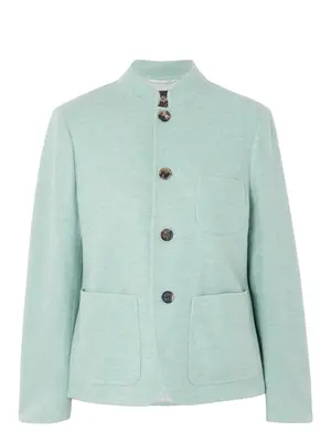 Loro Piana Mini Spagna Cashmere-blend Jacket - Green