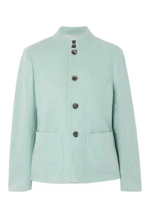 Loro Piana Mini Spagna Cashmere-blend Jacket Mint