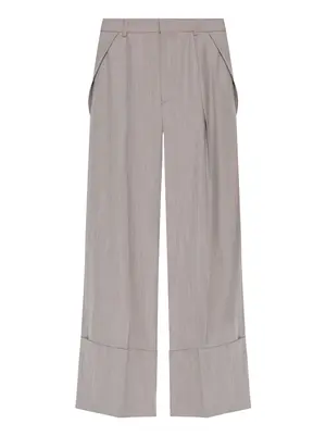 Victoria Beckham Wide-leg Trousers - Grey