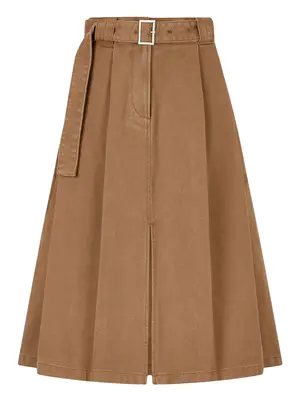 STUDIO TOMBOY STUDIO TOMBOY Belted Two-Tuck Skirt