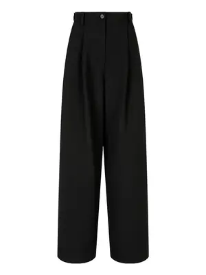 STUDIO TOMBOY Rear-pocket Trousers - Black