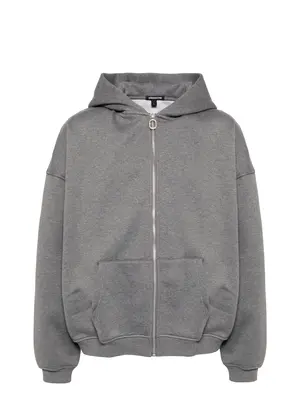 GROUND ZERO Zip-up Hoodie - Grey