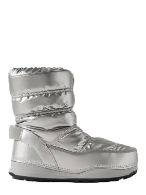 Bogner La Plagne 19 Leather-trimmed Snow Boots - Silver