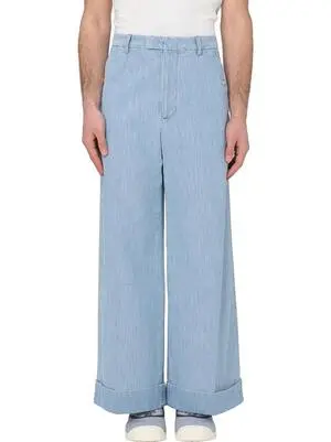 Valentino Garavani Wide Leg Jeans - Denim