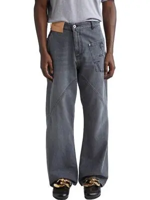 JW Anderson Twisted Workwear Jeans - Grey 929