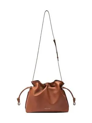 ESIN AKAN 3-in-1 Midi Emma Leather Crossbody Bag Nutshell