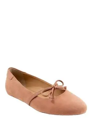 Trotters Trotters Carissa Ballet Flat Pale Pink Suede
