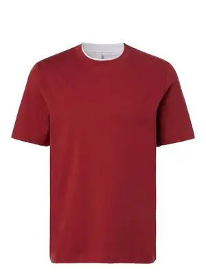 Brunello Cucinelli Cotton Jersey T-shirt - Red