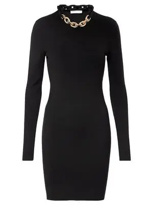 Rabanne Chain-detail Mini Dress - Black