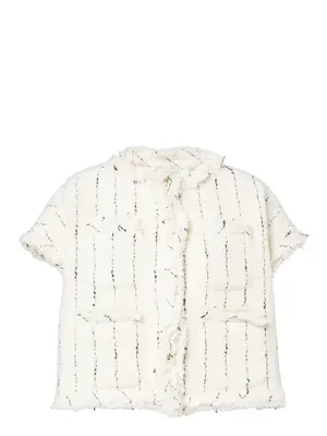 Sacai Tweed Vest - White