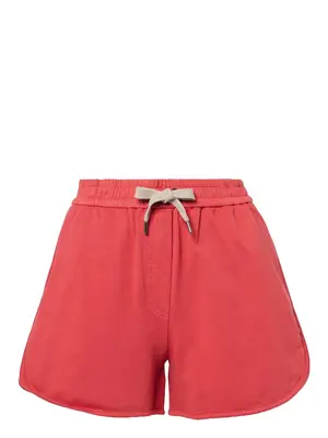 Brunello Cucinelli Cotton Shorts - Red