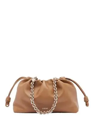 Loewe Flamenco Medium Leather Shoulder Bag - Brown